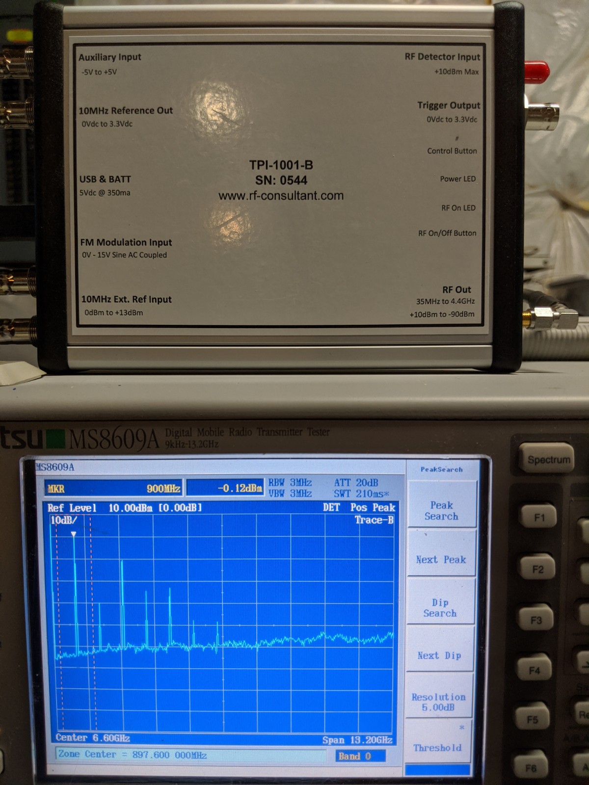 TPI-1001-B RF Signal Generator/Analyzer | David Albert